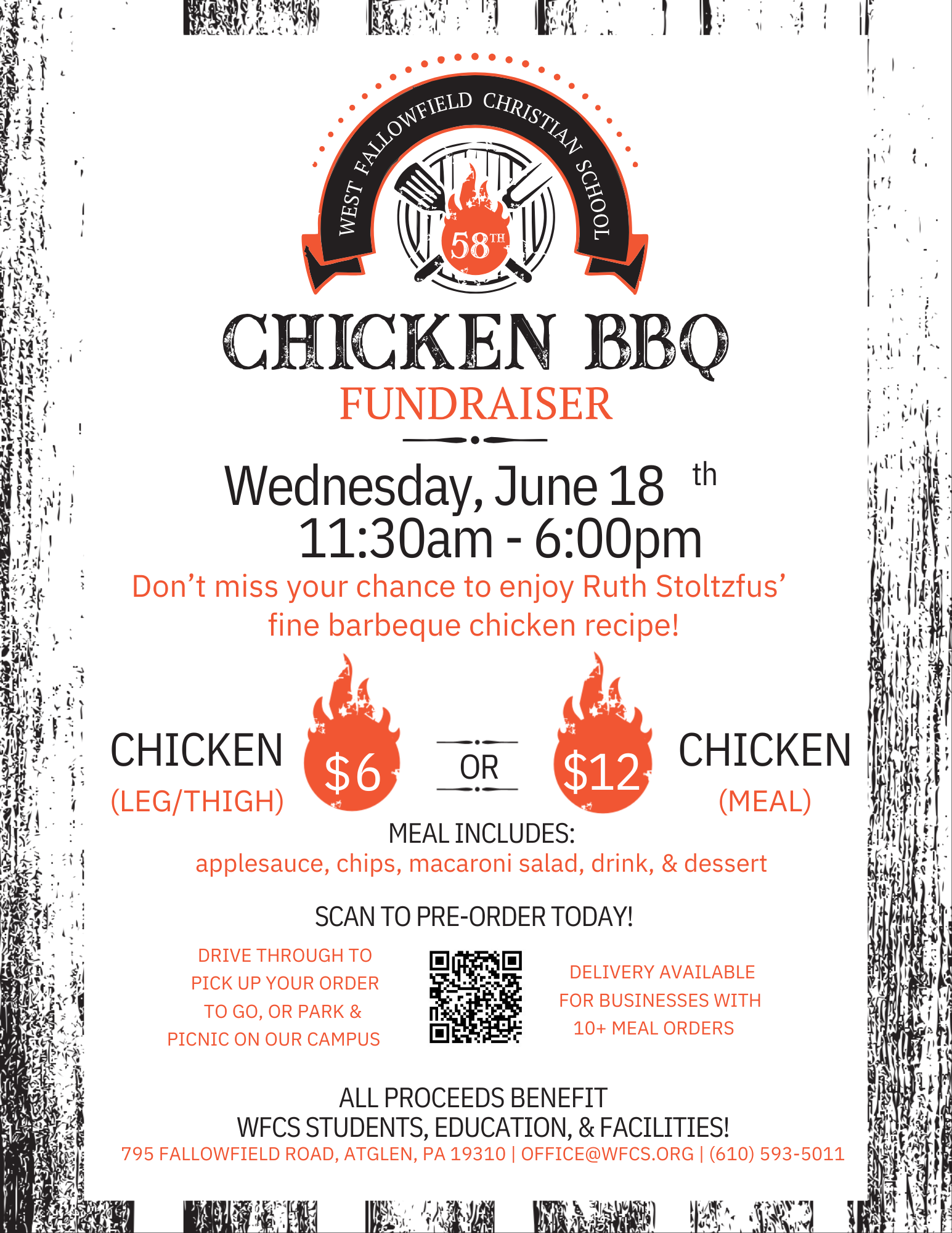 Chicken BBQ - West Fallowfield Christian School